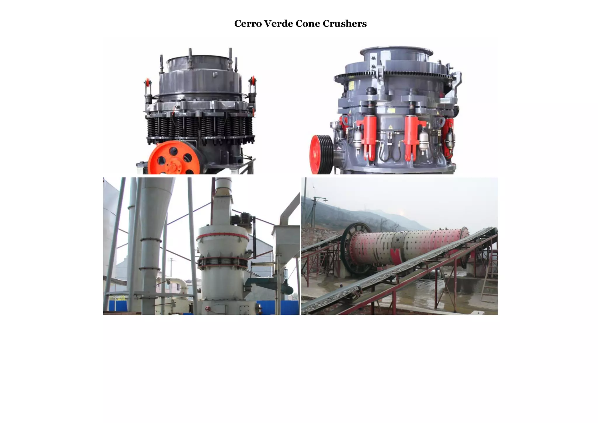 Cerro verde cone crushers | PDF