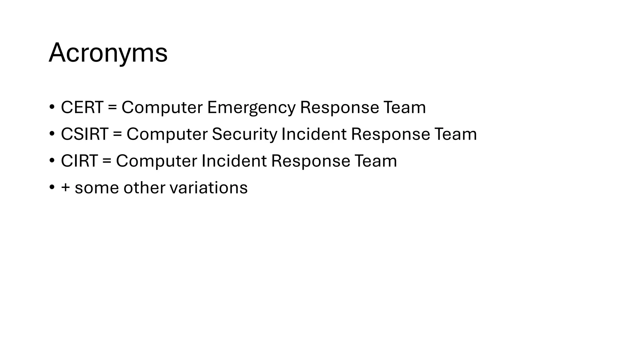 International CERTs/CSIRTs Collaboration | PPT