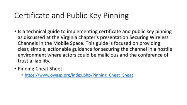 Certificate pinning in android applications | PPTX | Internet | Computing