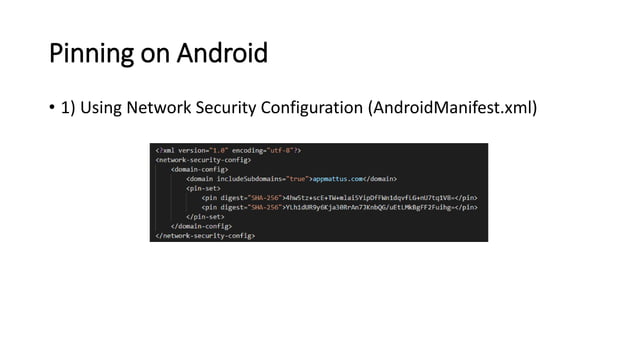 Certificate pinning in android applications | PPTX | Internet | Computing