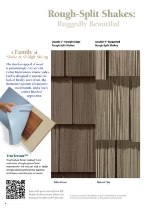 Certain teed shake and shingle siding | PDF
