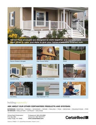 Certain teed vertical siding brochure | PDF