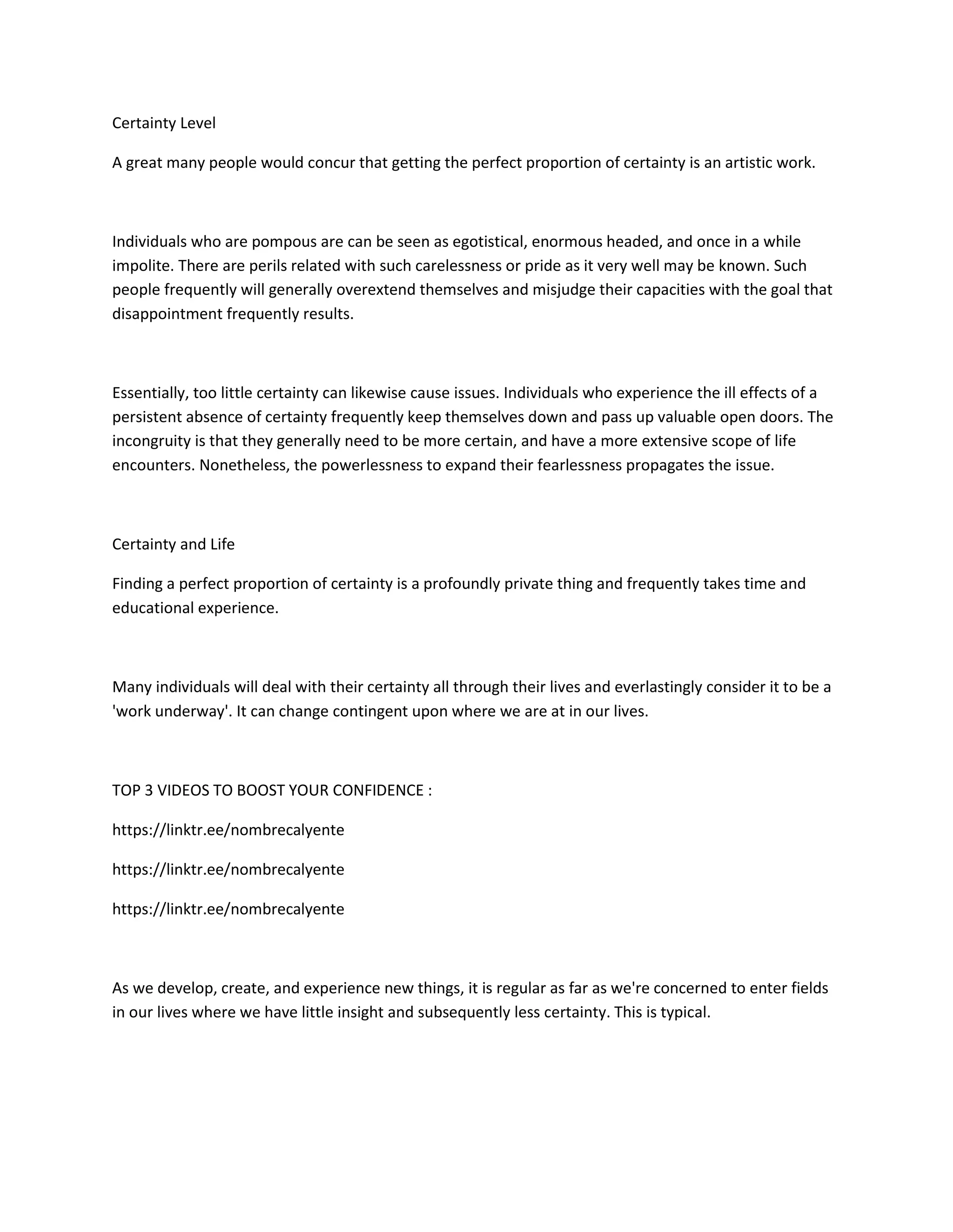 How to more confident | PDF