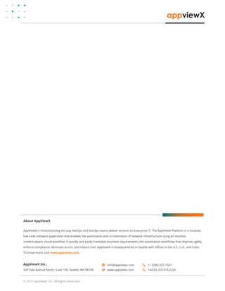 AppViewX CERT+ Brochure | PDF