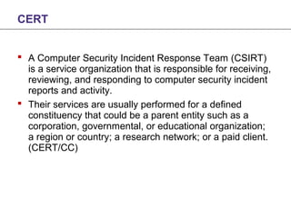 CERT Certification | PPT