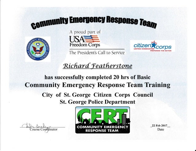 Community Emergency Response Team Training
