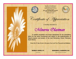 school Certificate for Appreciation.docx