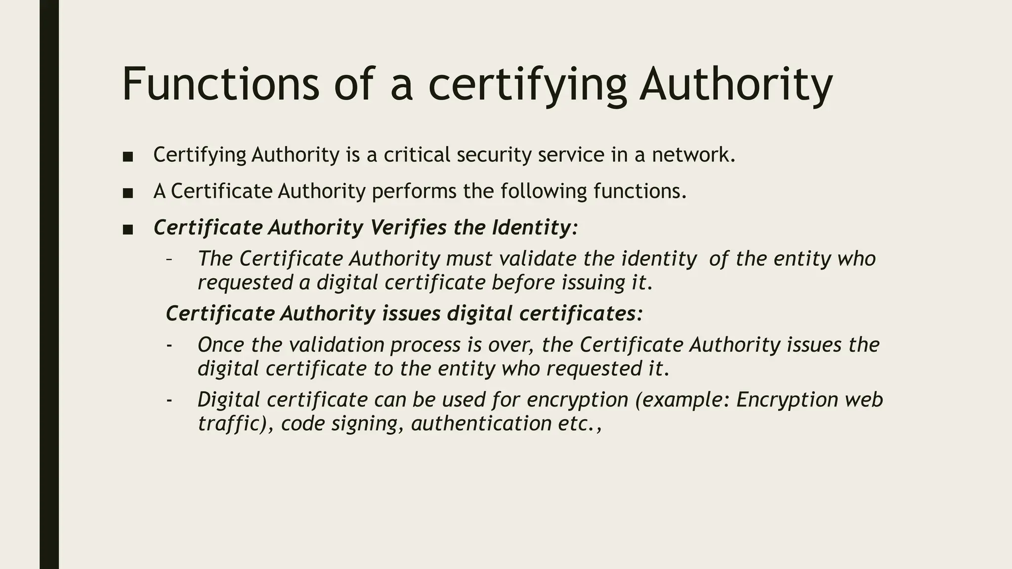 The role of certifying authorities in IPR | PPTX | Information and ...