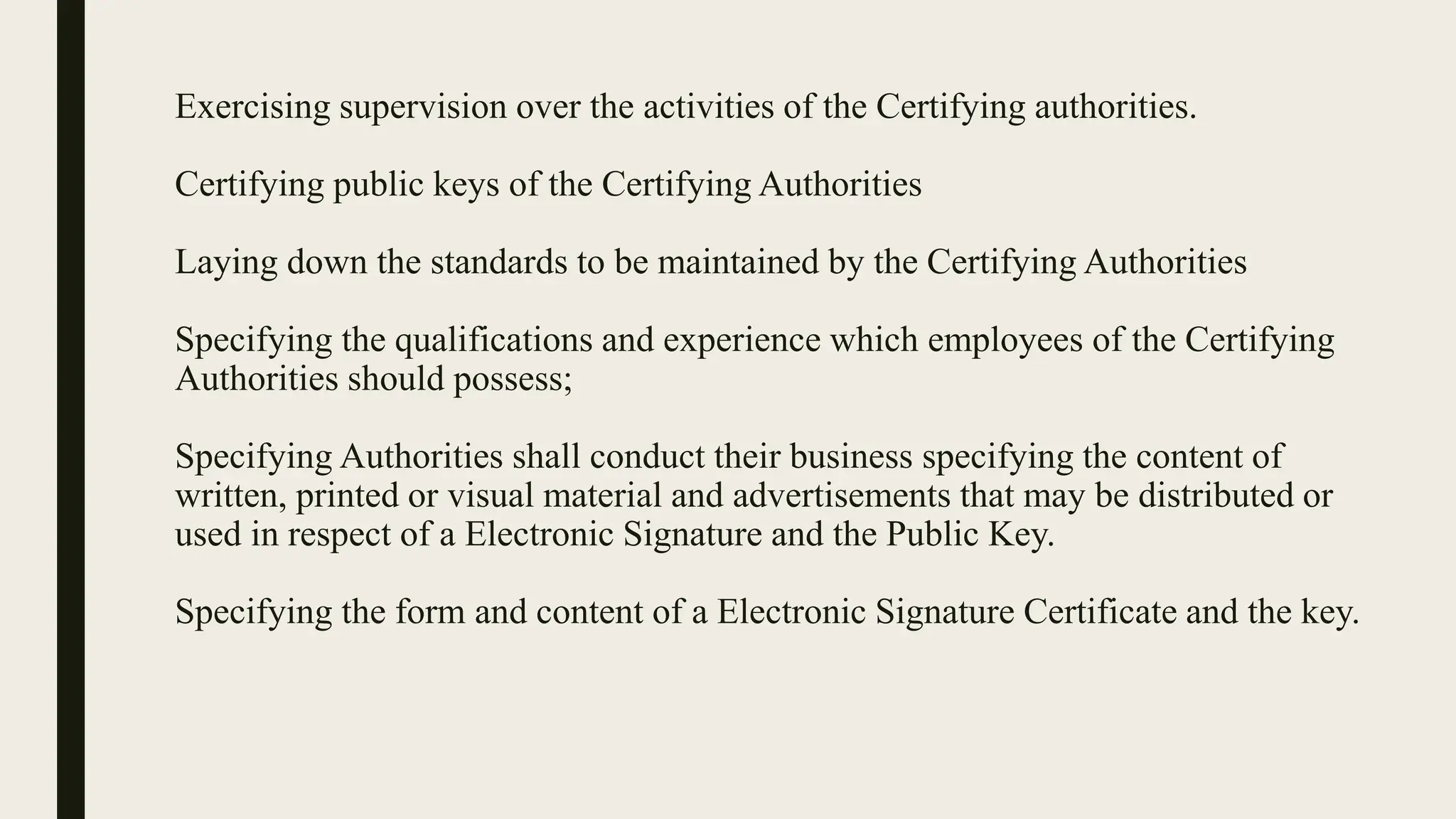 The role of certifying authorities in IPR | PPTX | Information and Network Security | Computing