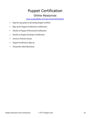 Certifiable Puppet Professional: Puppet's new Education Certification ...
