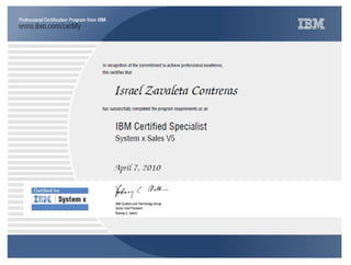 Certificado I B M System X | PPT