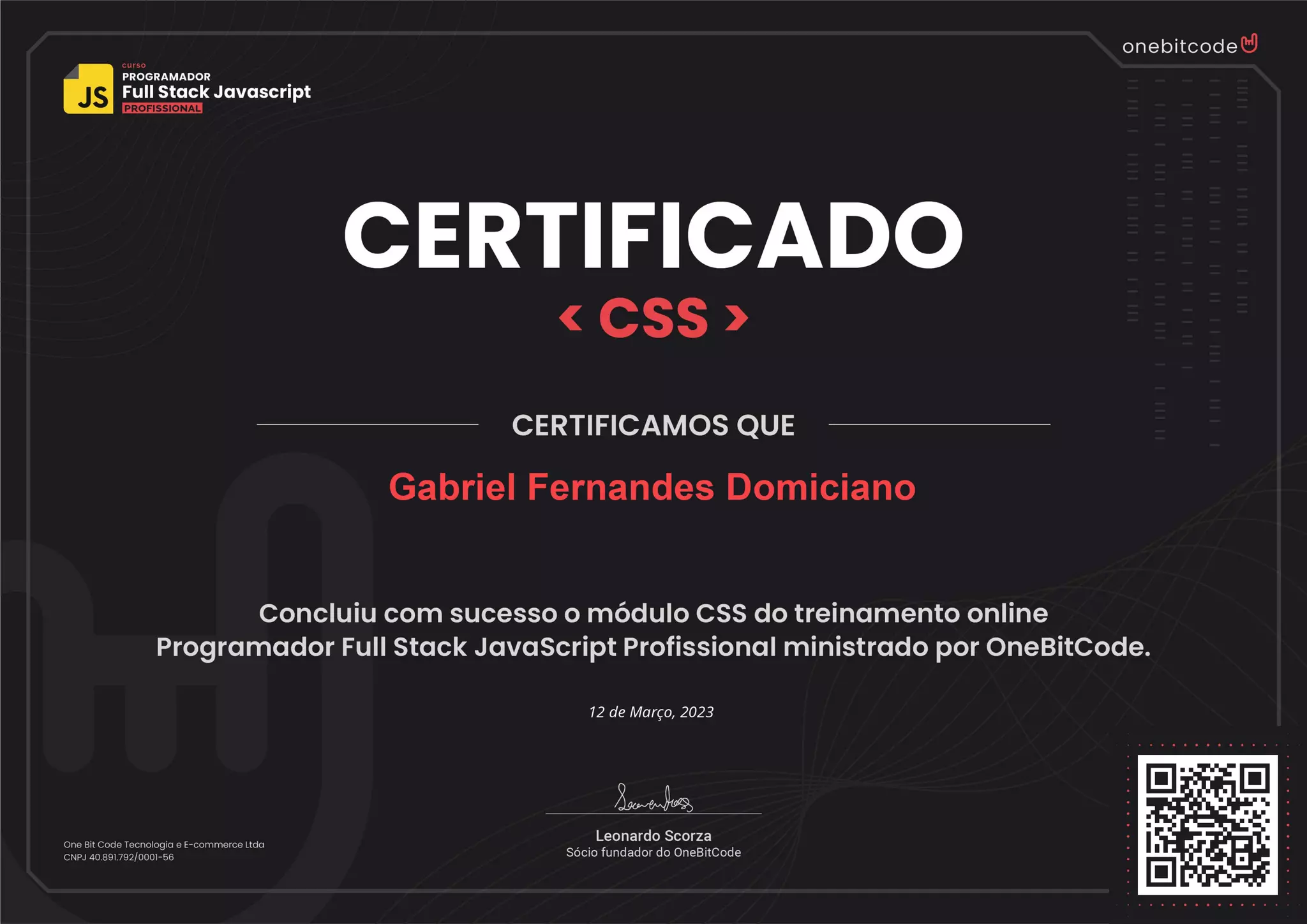 Certificado CSS | PPT