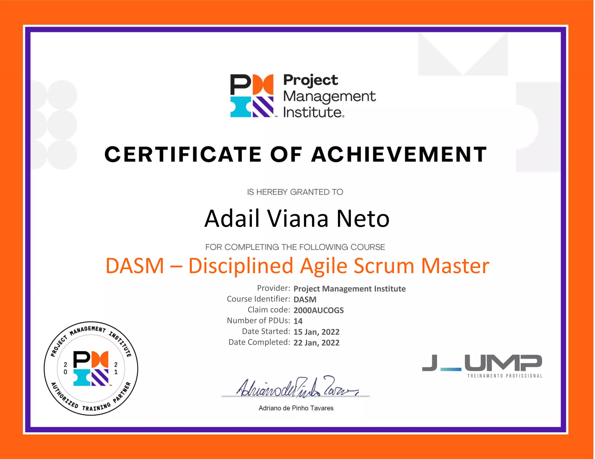 Certificado DASM | PPT