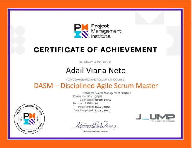 Certificado DASM | PPT