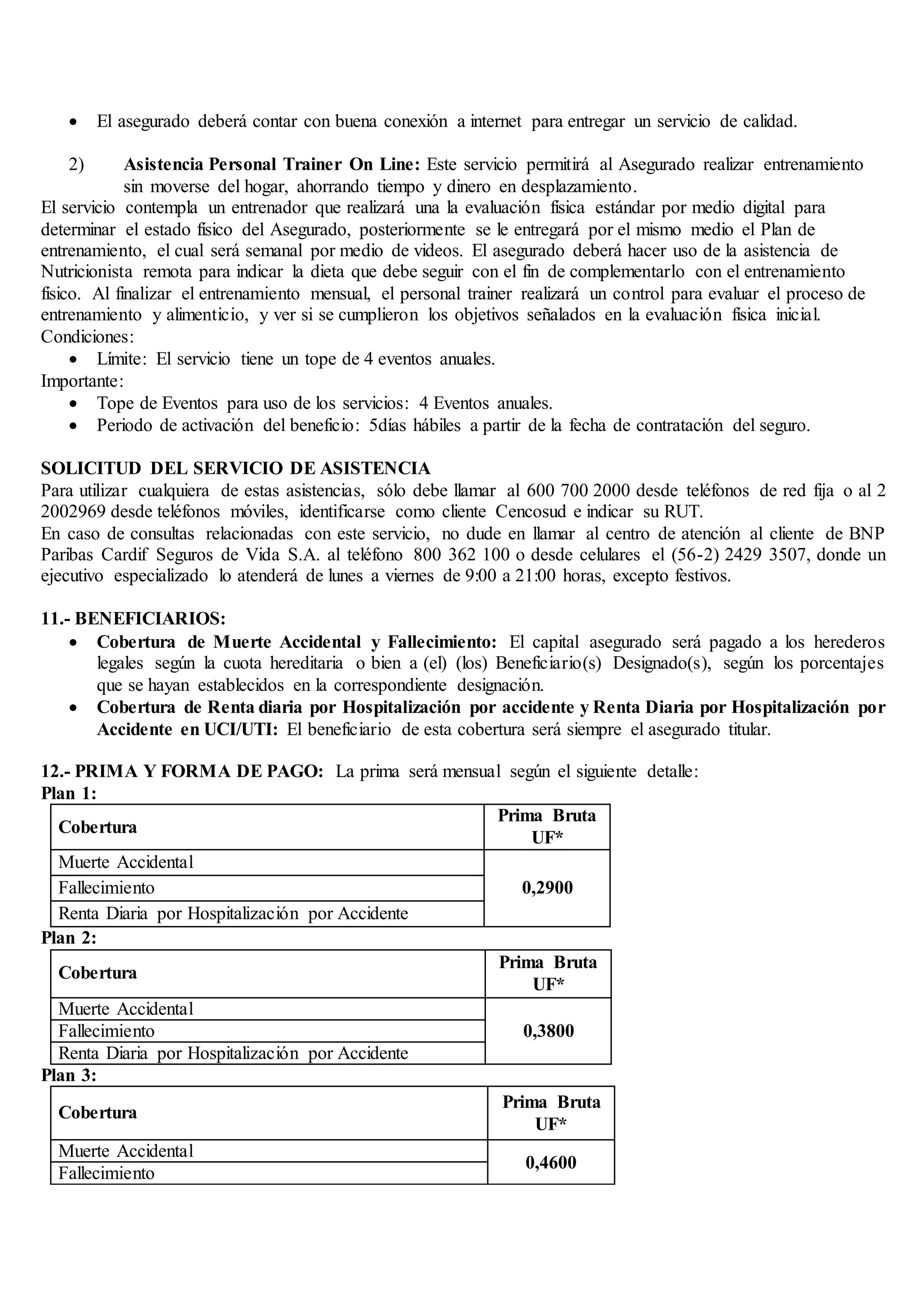 Certificado de cobertura ap + vida tmk as (fiscalía) 2 | DOCX