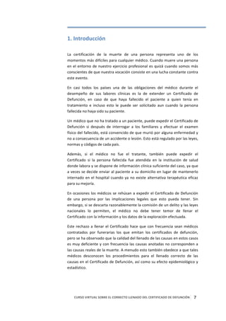 Certificado de defunciòn correcto llenado | PDF