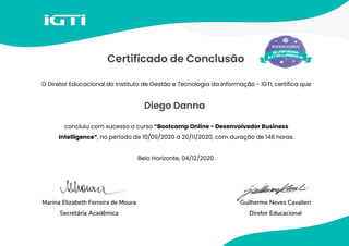 Bootcamp Desenvolvedor Business Intelligence | PPT