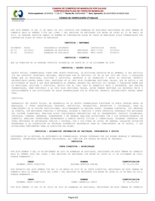 Certificado de Existencia y Representación | PDF