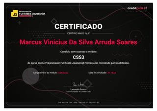 Certificado CSS | PPT