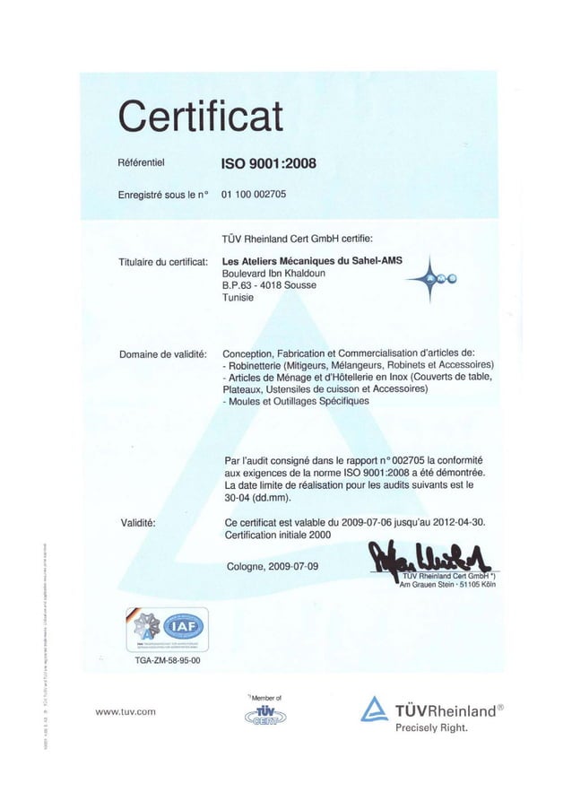 Certificat | PDF