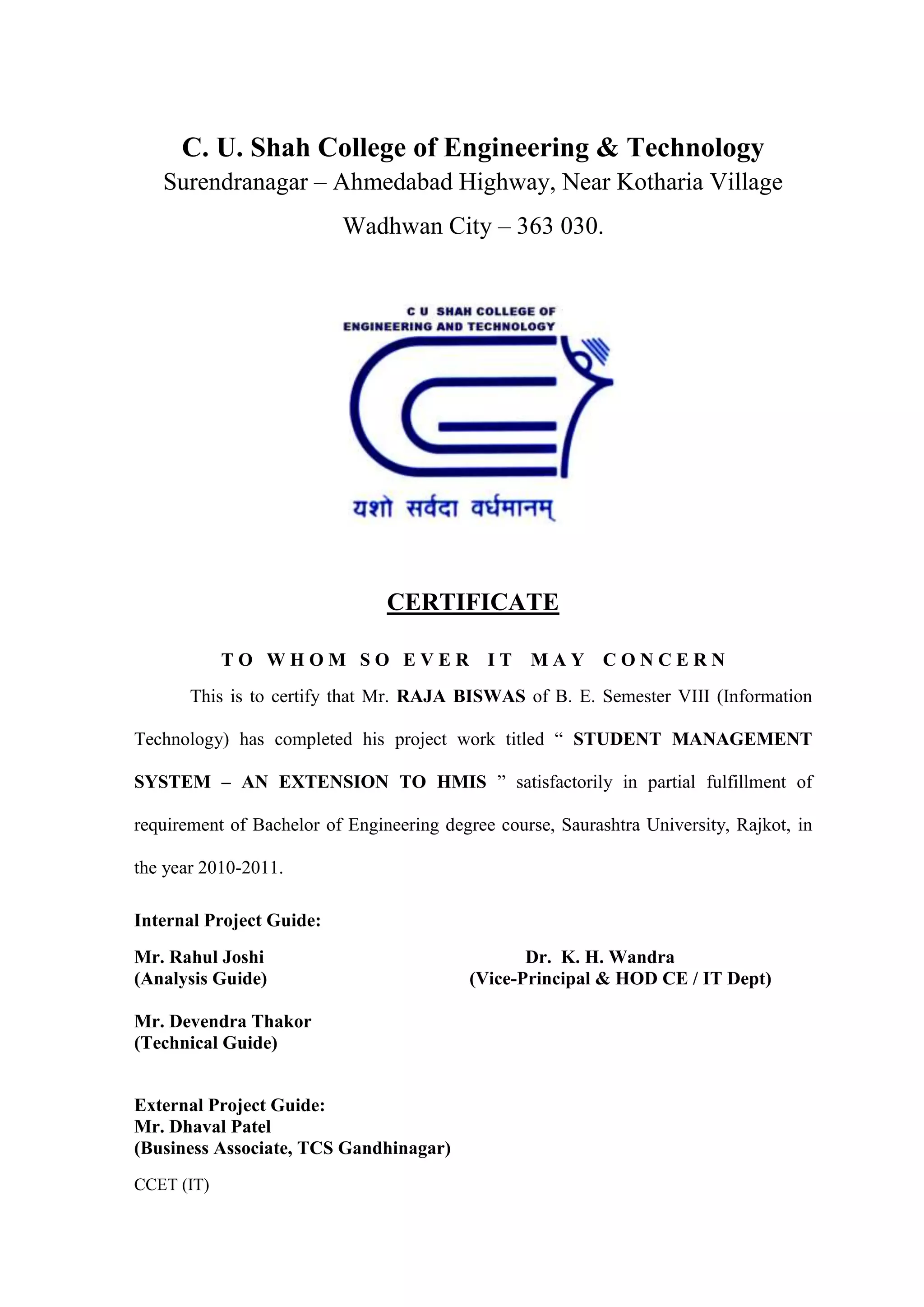 Certificate | DOC