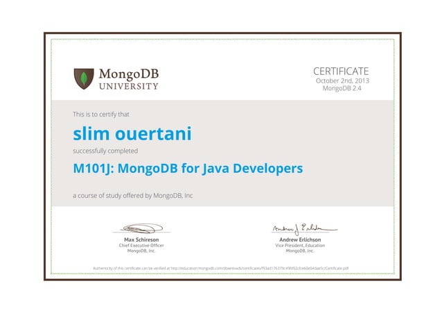 MongoDb java | PDF