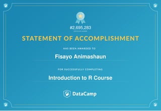 Introduction to R | PPT