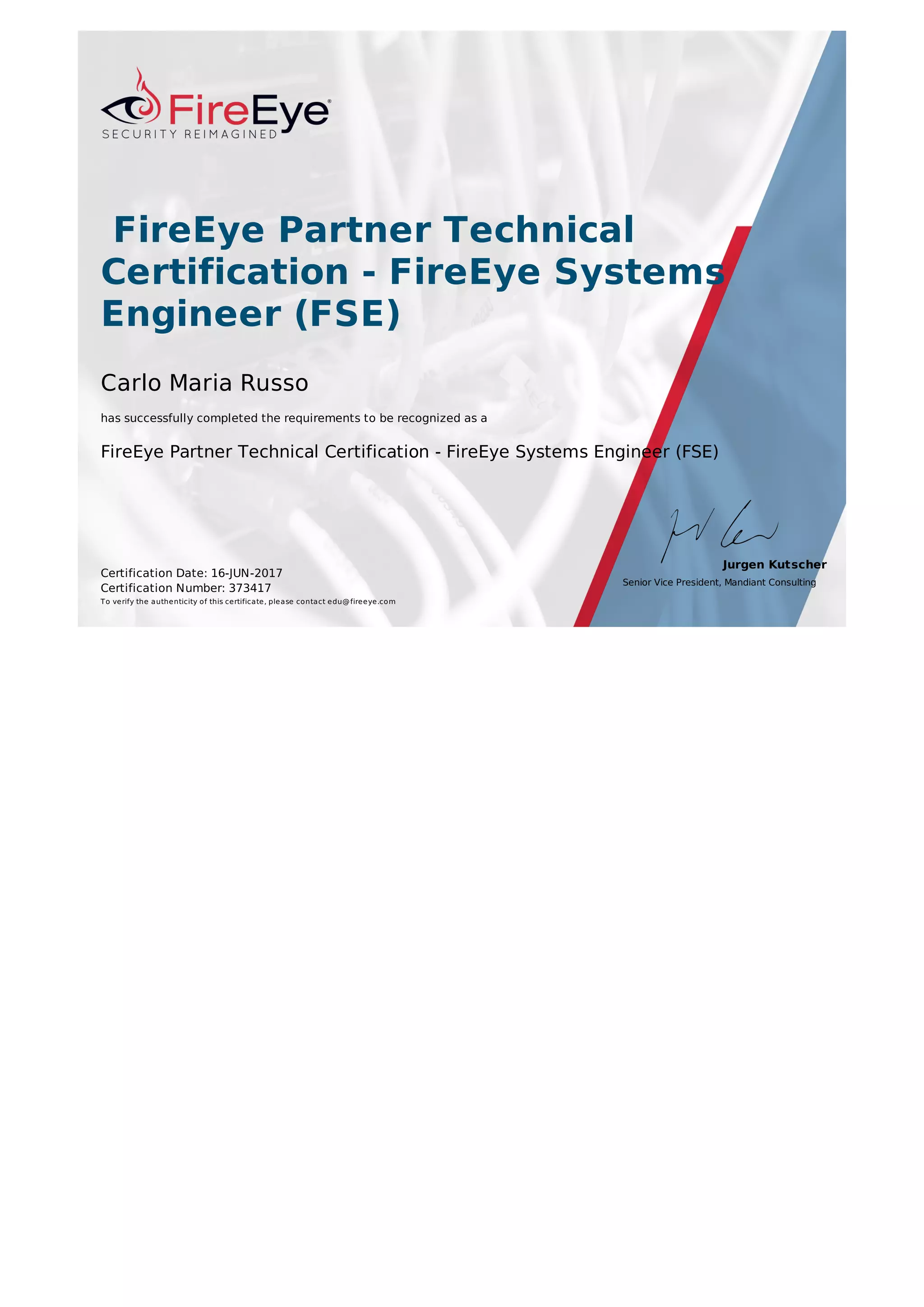 FSE Certificate | PDF