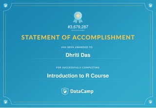 Introduction to R | PPT