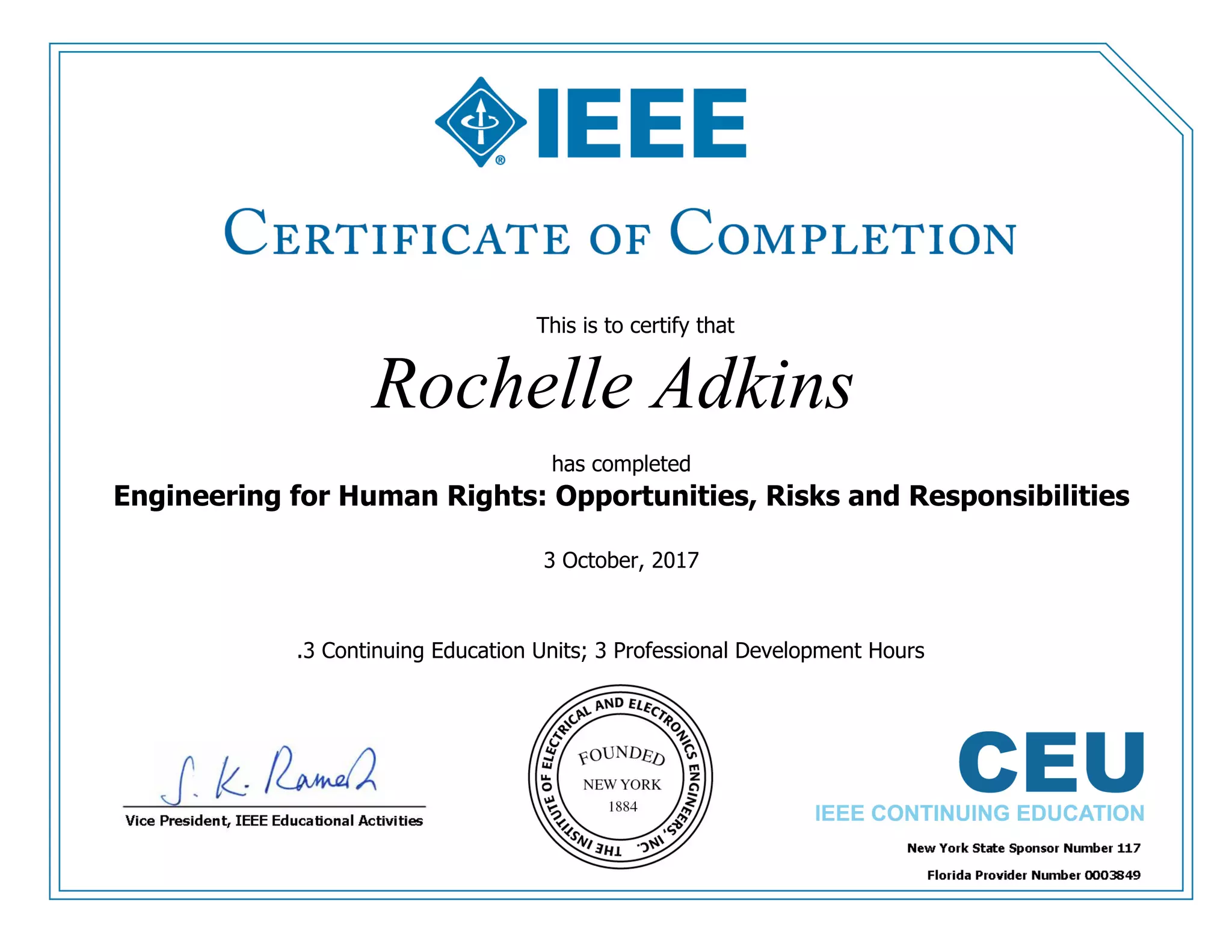 IEEE Certificate | PDF
