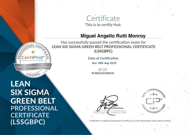 Lean Six Sigma Green Belt Professional Certificate | PDF