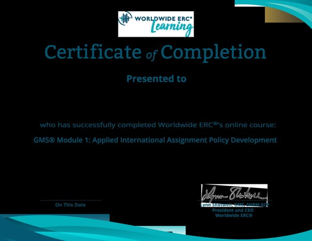 Certificate of Completion | PPT
