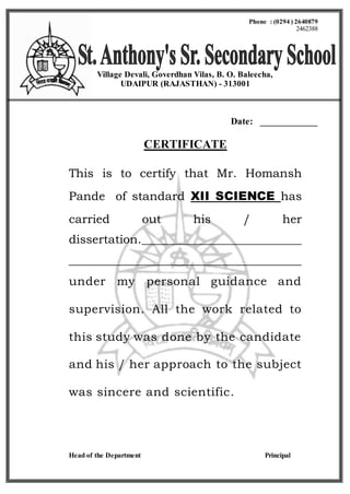 Certificate | DOC