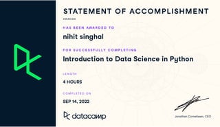 Introduction to Data Science in Python | PDF | Science