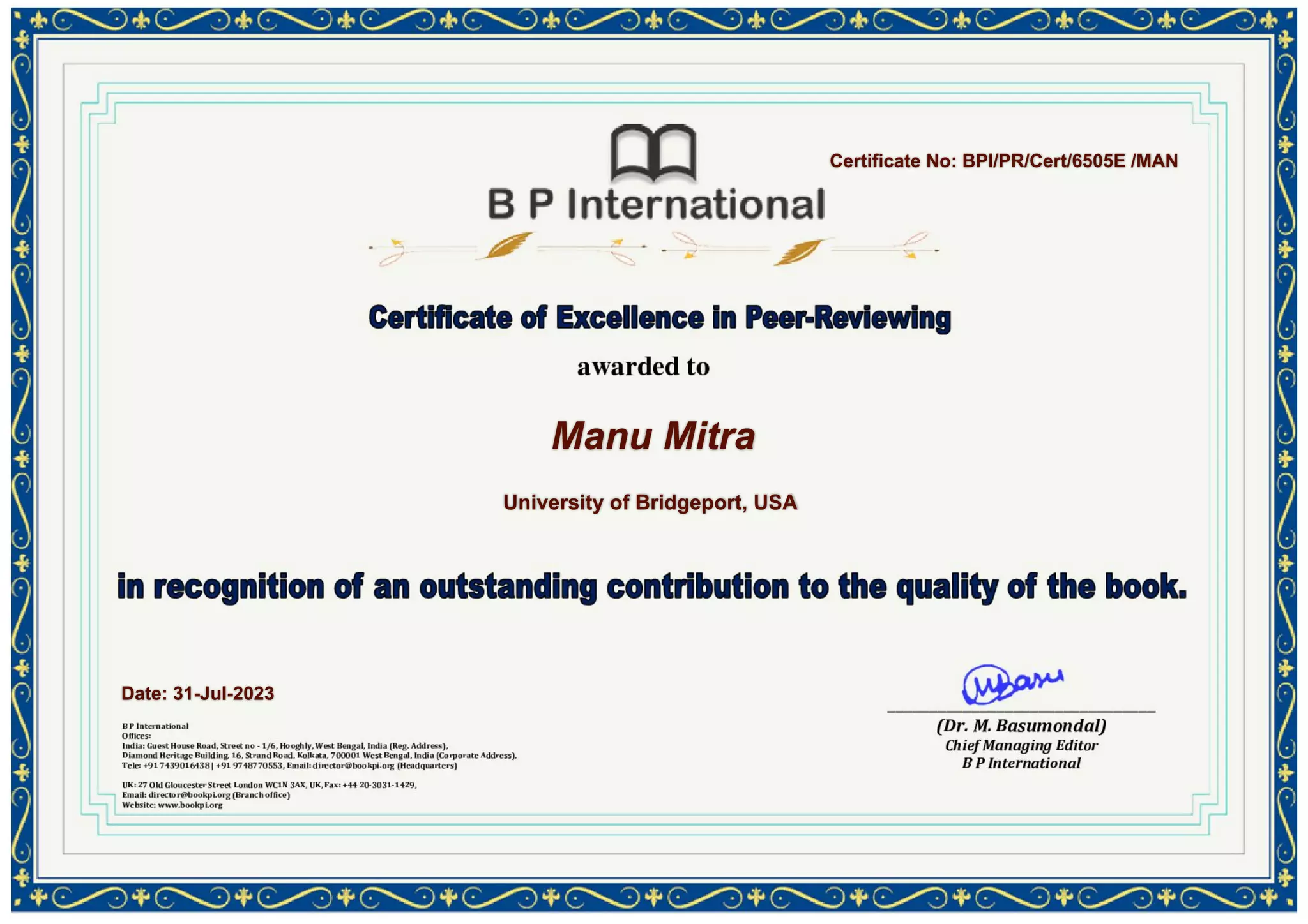 90. BP International [2023] | PDF