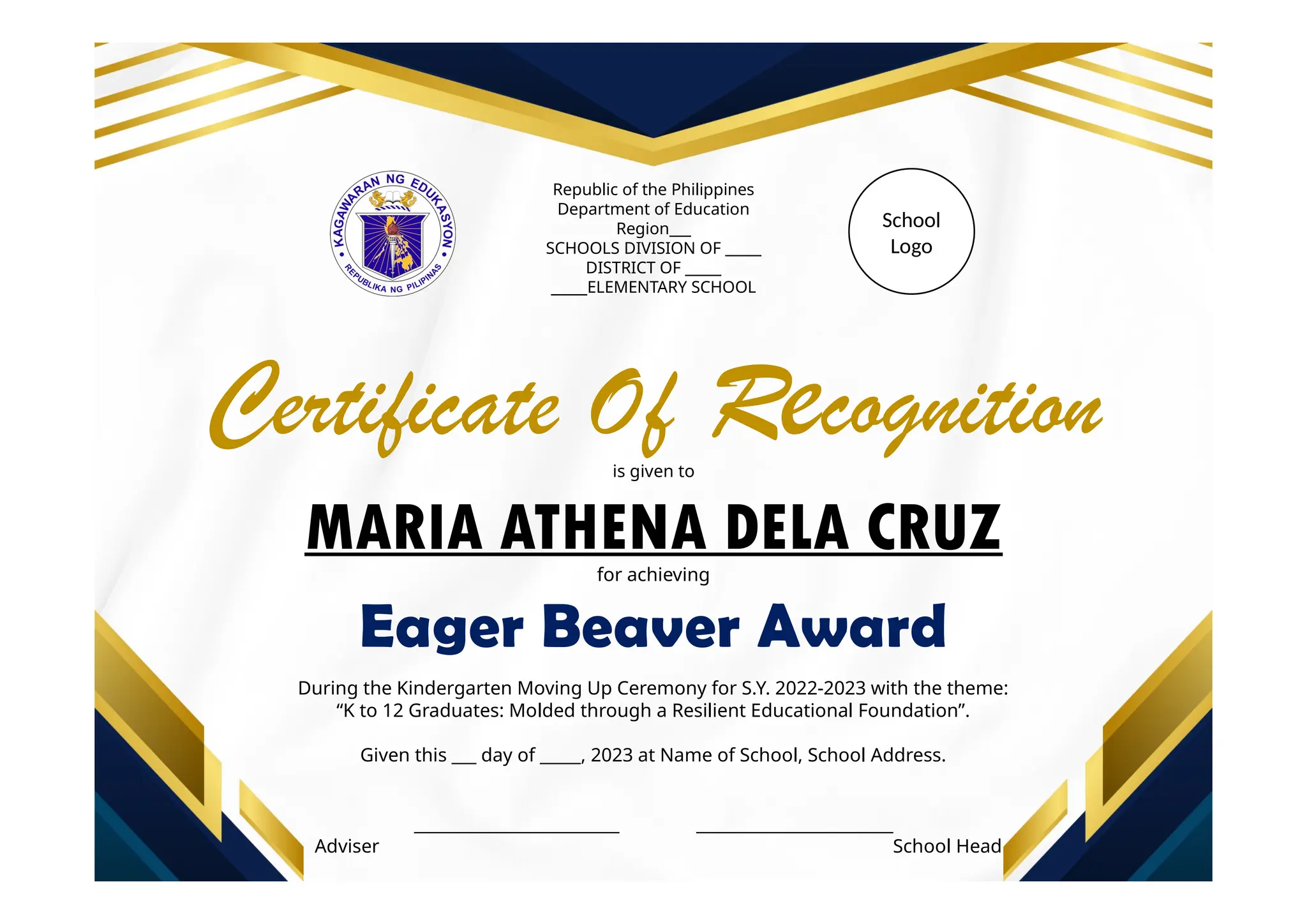 Certificate for Recognition / graduation | PPT