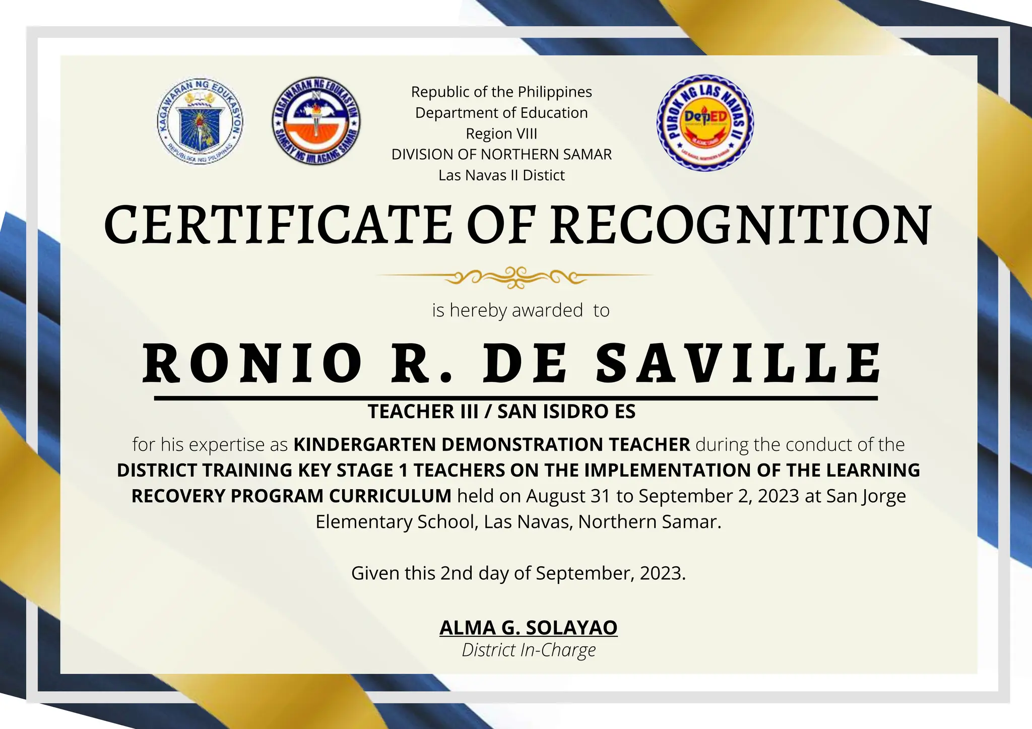 Seminar Certificates Training Participants | PPTX