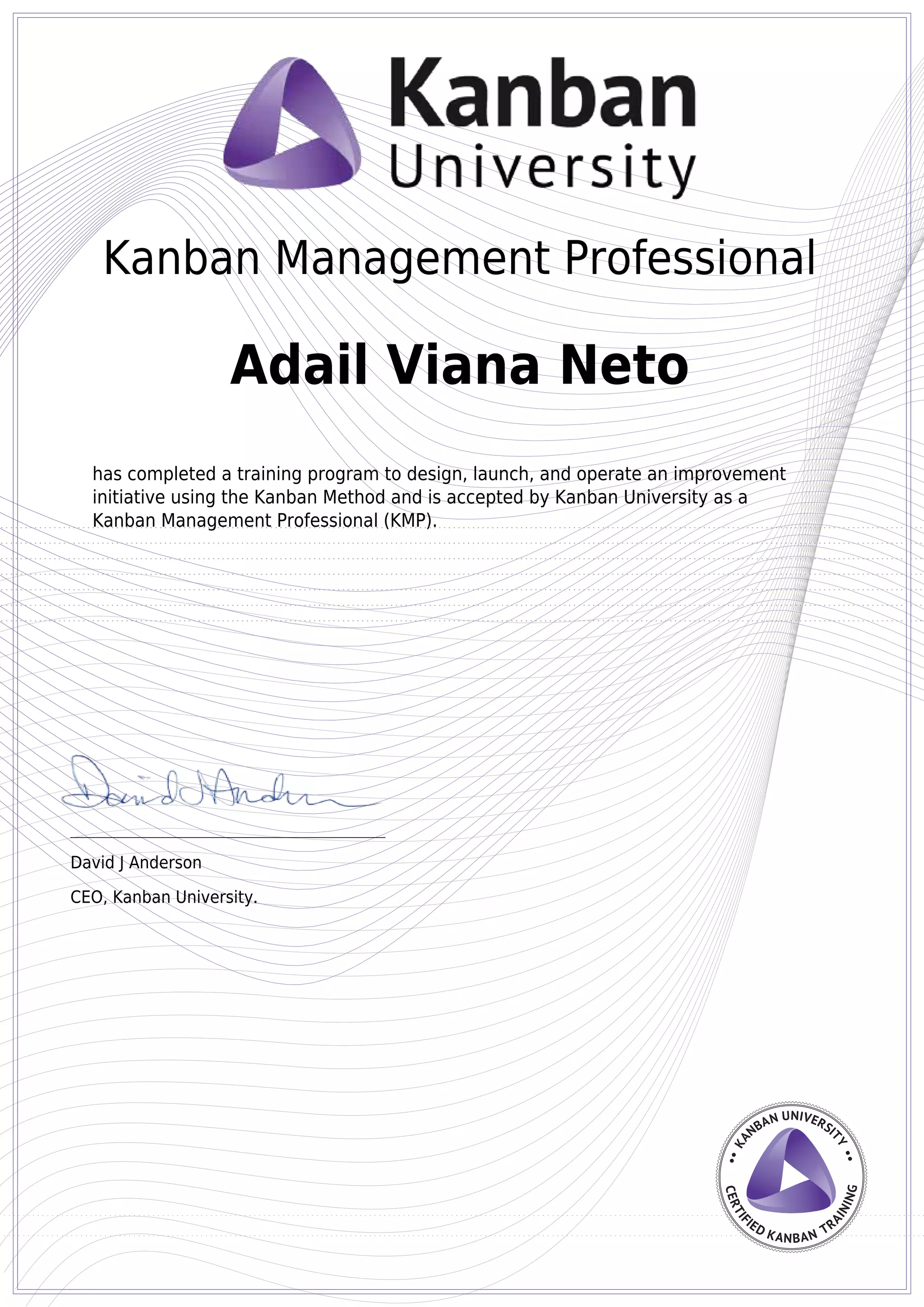 KMP - Certificate Kanban Management Professional | PDF