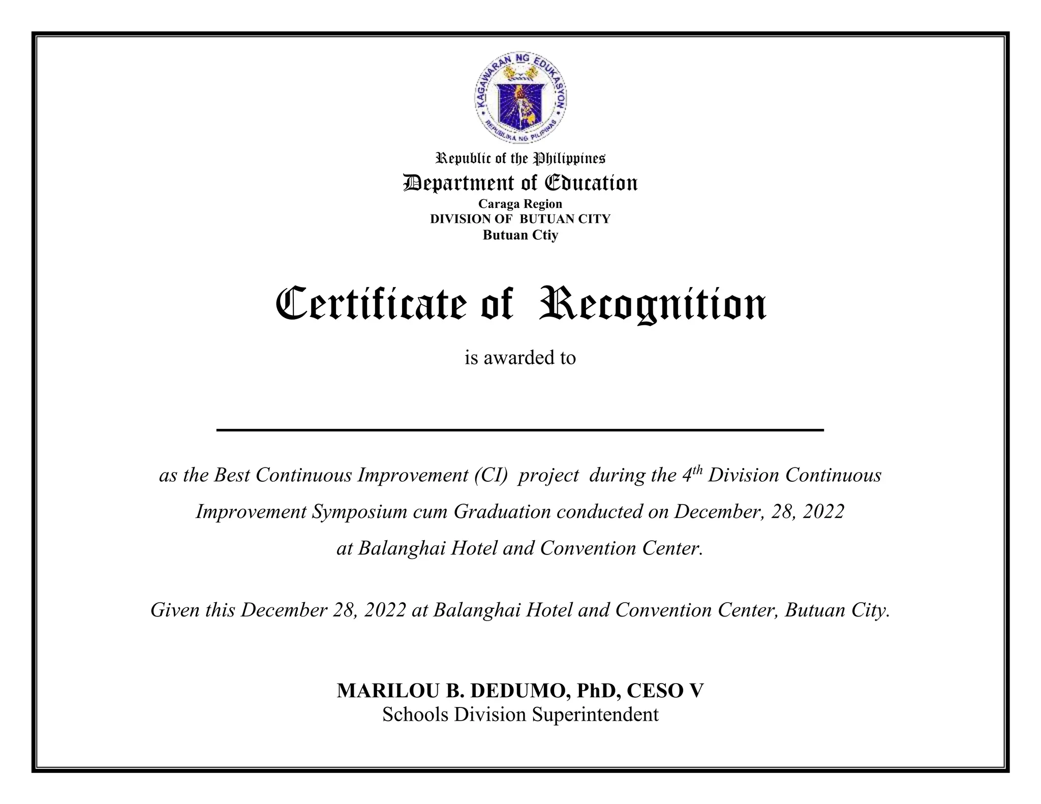 tHIS IS A SAMPLE CERTIFICATE IN DEPED FOR CI | DOCX