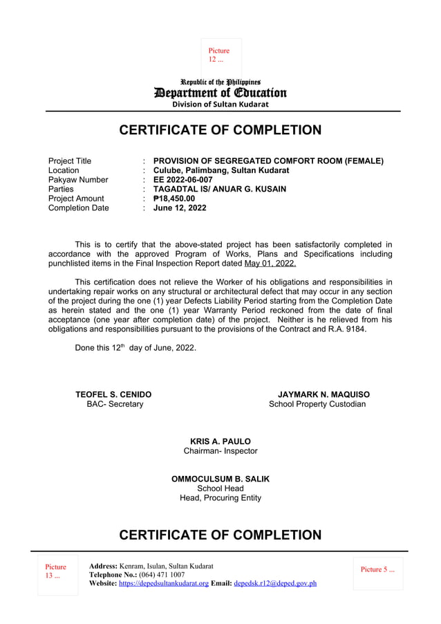 CERTIFICATE-OF-COMPLETION CERTIFICATE OF COMPLETION | DOCX