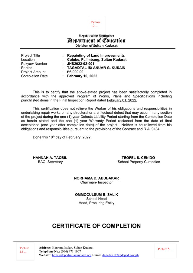 CERTIFICATE-OF-COMPLETION CERTIFICATE OF COMPLETION | DOCX