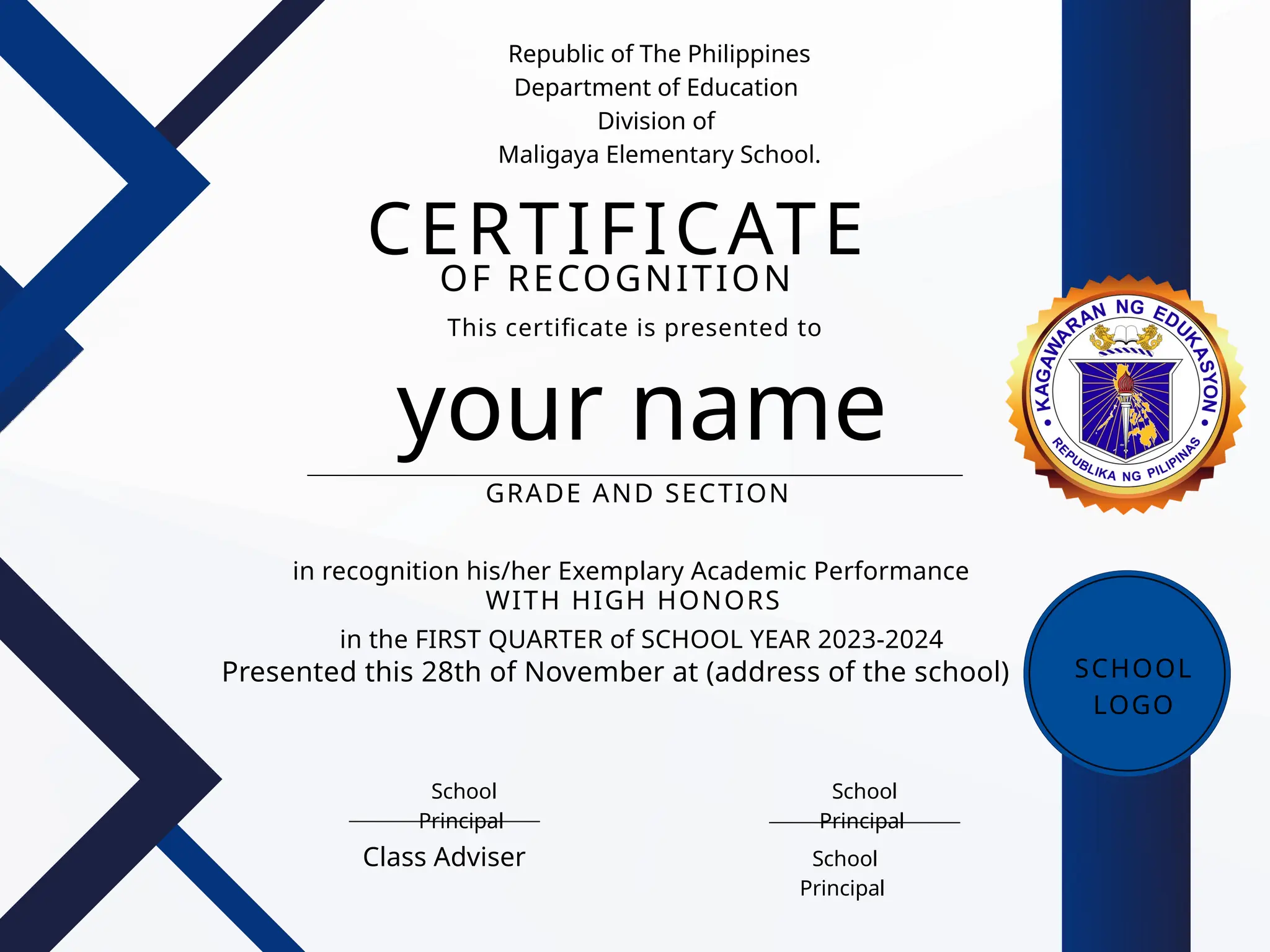 2nd quarter Certificate-of-Recognition.pptx