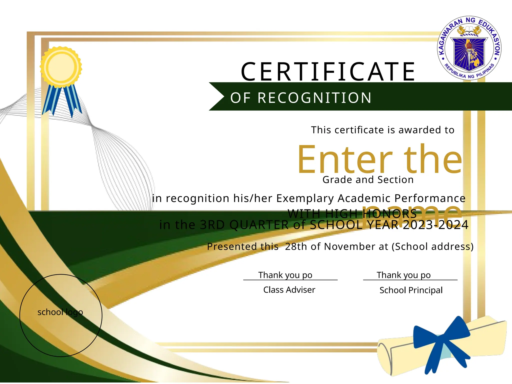 2nd quarter Certificate-of-Recognition.pptx