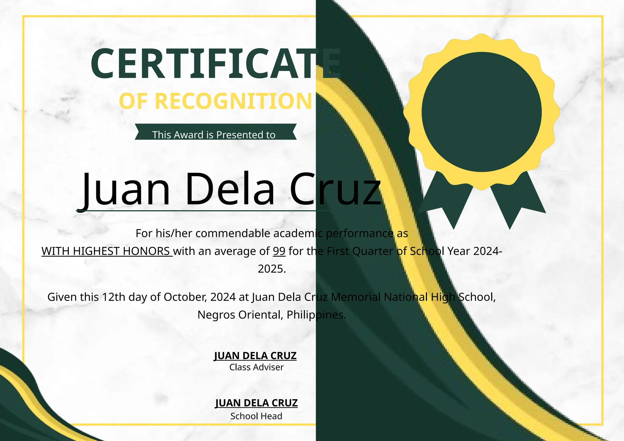 CERTIFICATE-OF-RECOGNITION-ACADEMIC-ACHIEVERS.pptx