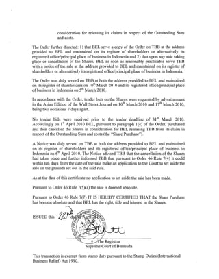 Final Sale Certificate | PDF