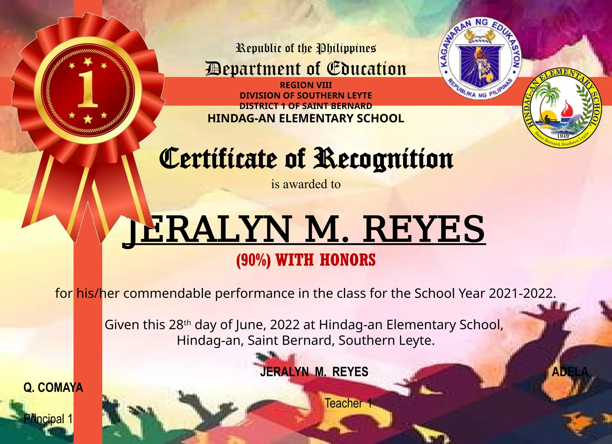 Certificate templates for recognition powepoint | PPTX