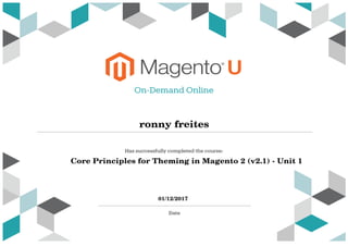 Core Principles for Theming in Magento 2 (v2.1) - Unit 2 | PDF