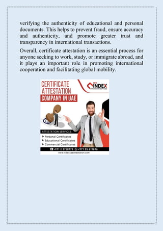 Certificate Attestation | PDF