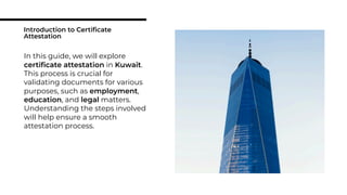 Certificate Attestation for Kuwait in India | PDF