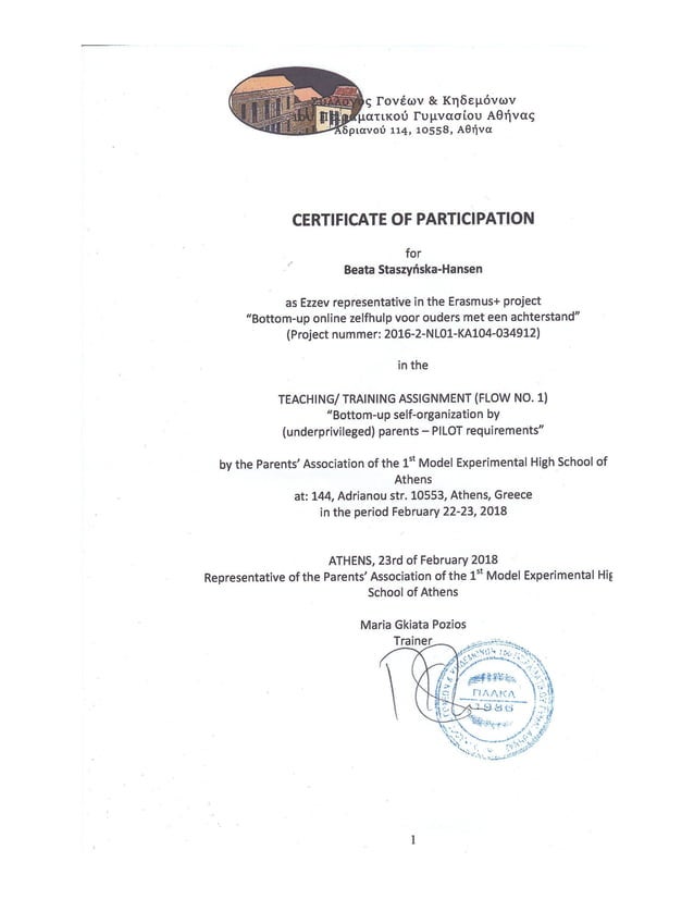 Certificates bsh ohs first training session 2018 | PDF | Political ...